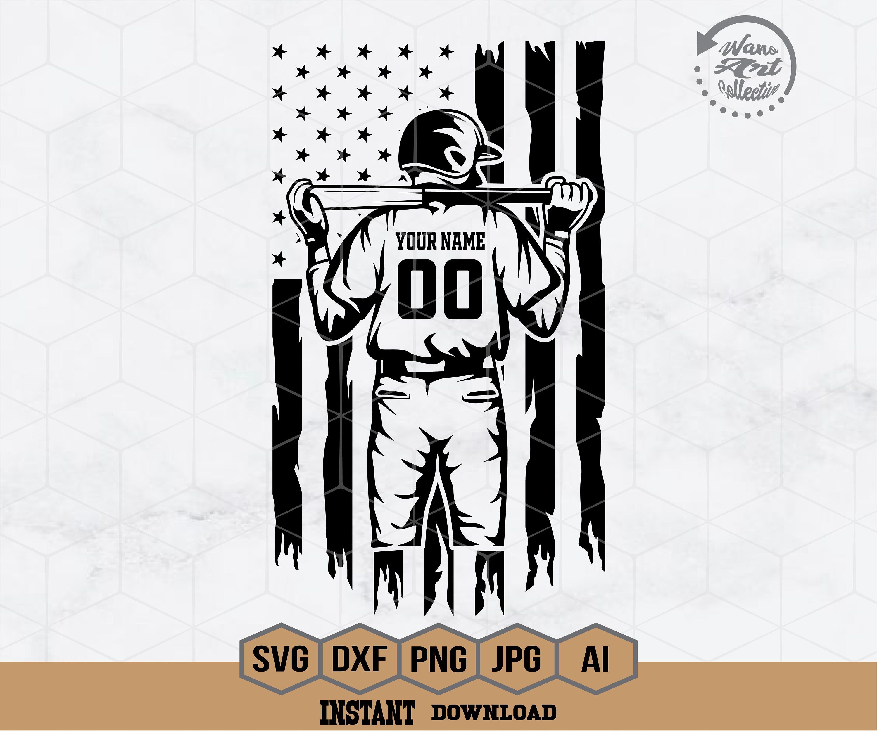 US Baseball Player Svg US Baseball Svg Baseball Team Svg Baseball Dad ...