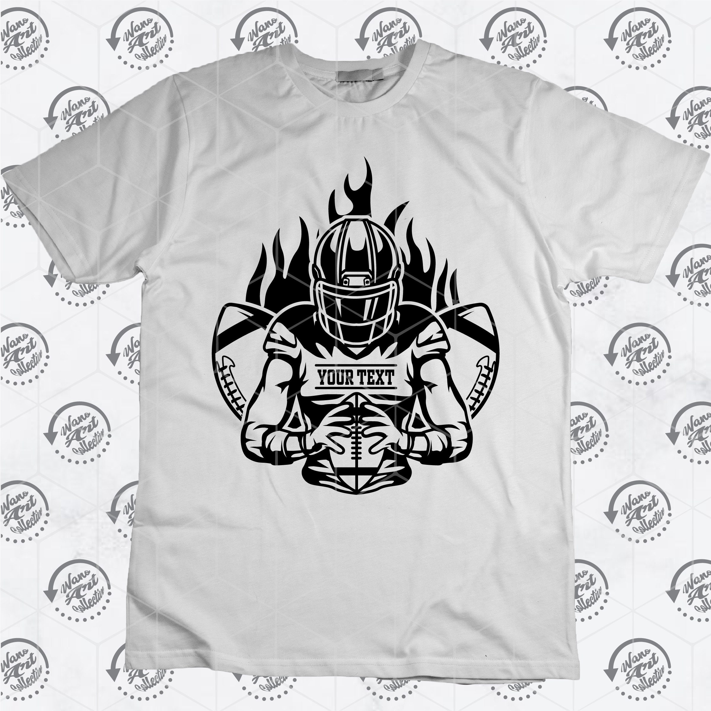 American Football Player Svg File Football Svg Football Png - Etsy