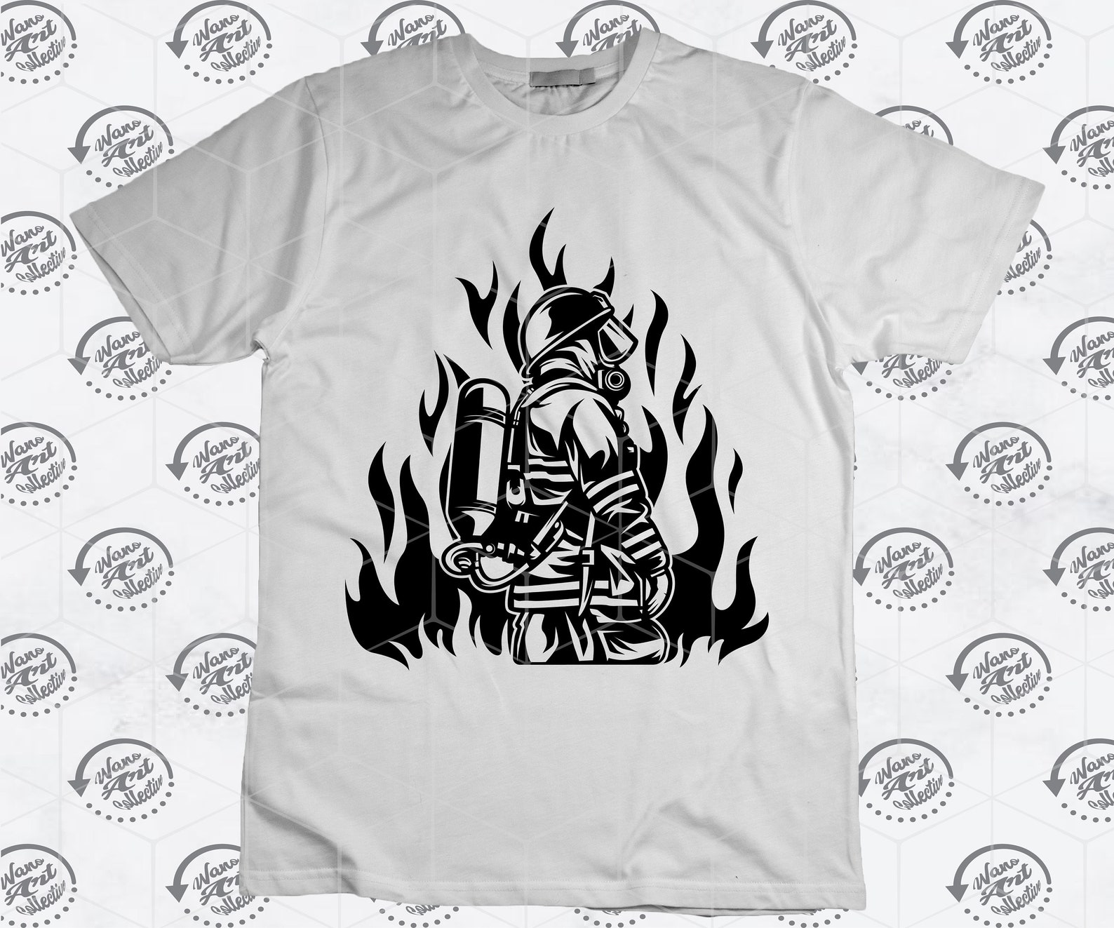 Fire Fighter Svg Fireman Svg Rescue Svg Firefighter - Etsy