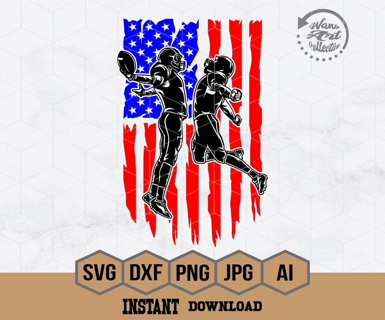 US Football Player Svg Football Winning Victory Svg US - Etsy