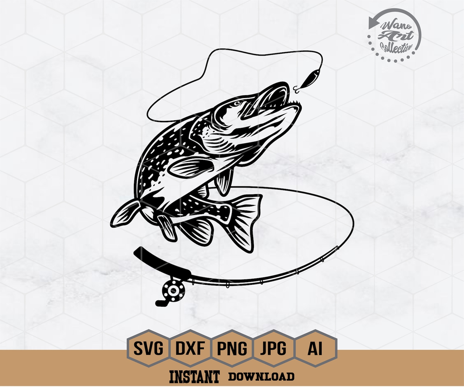 Pike Fishing Svg Pike Fish Svg Fisherman Svg Fishing Shirt Pike Fish ...