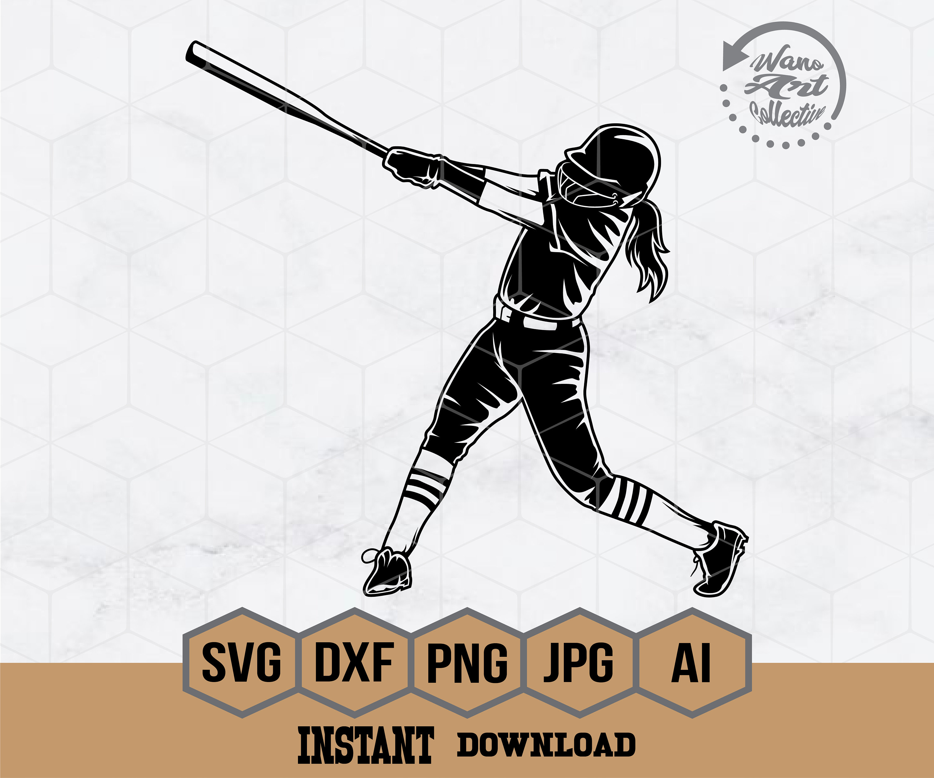 Softball Player Svg Softball Svg Softball Bat Stencil Sports Mom Shirt ...