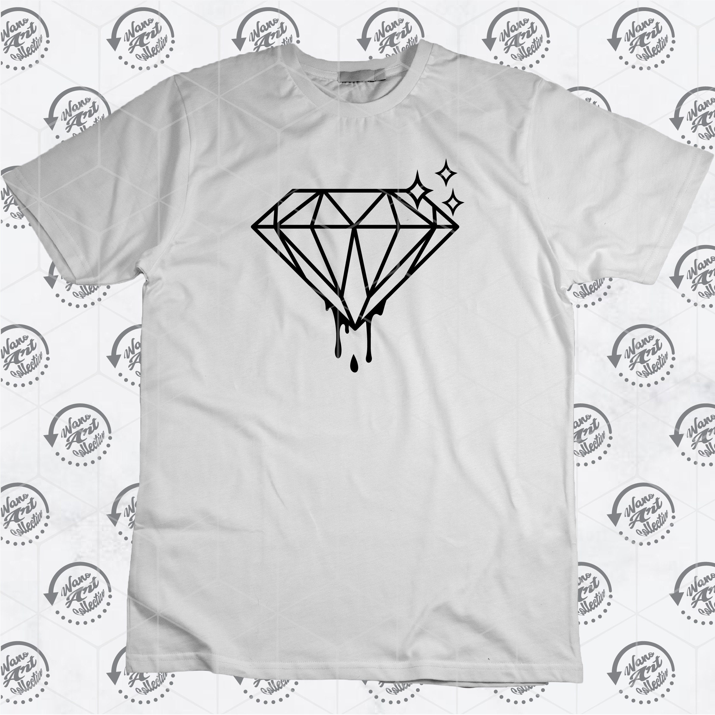 Dripping Diamond Svg | Crystal Svg | Gemstone Svg | Diamond Clipart ...