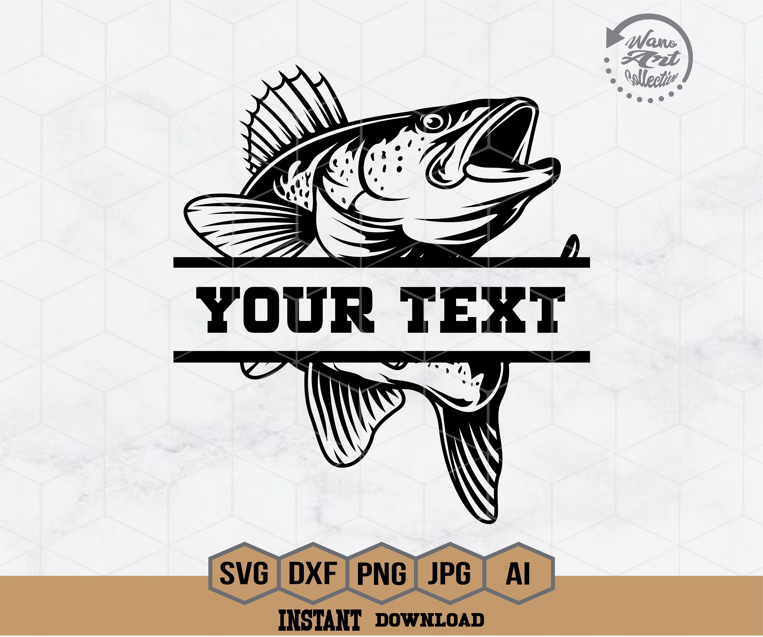 Walleye Fishing Name Svg Fishing Svg Walleye Fish Svg Walleye Clipart ...