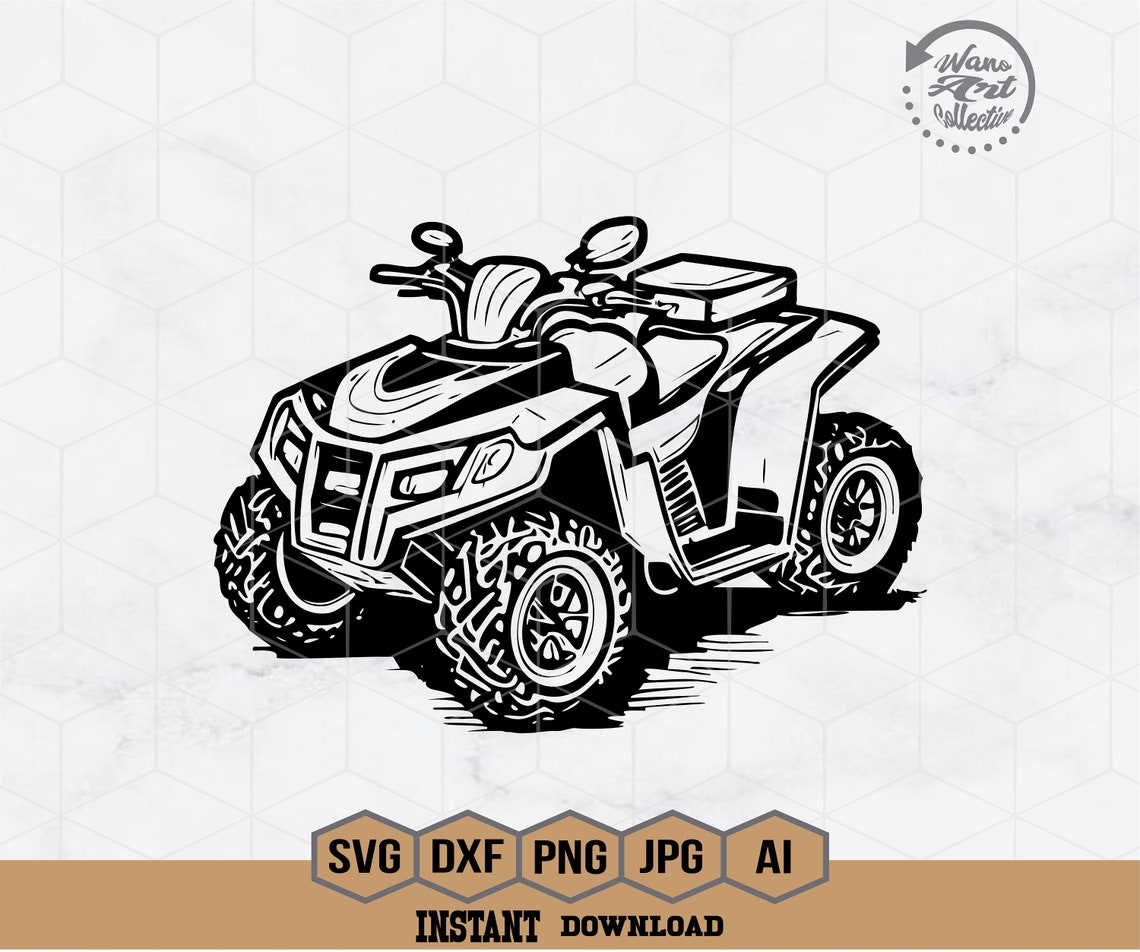 ATV Motor Svg ATV Svg 4 Wheeler Svg Off-road Svg ATV Clipart Atv Cricut ...