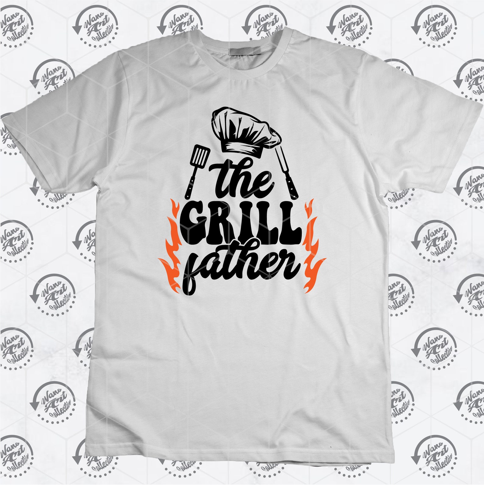 The Grill Father Svg Grill Master Svg Chef Svg Happy Father's Day Svg ...