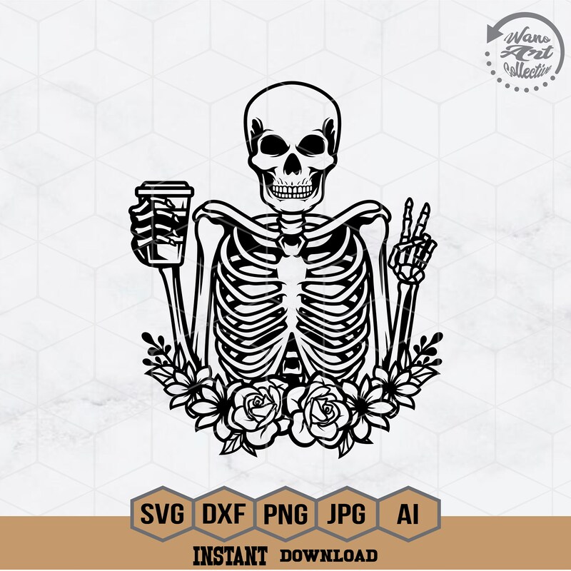 Skeleton Coffee Signs - Etsy