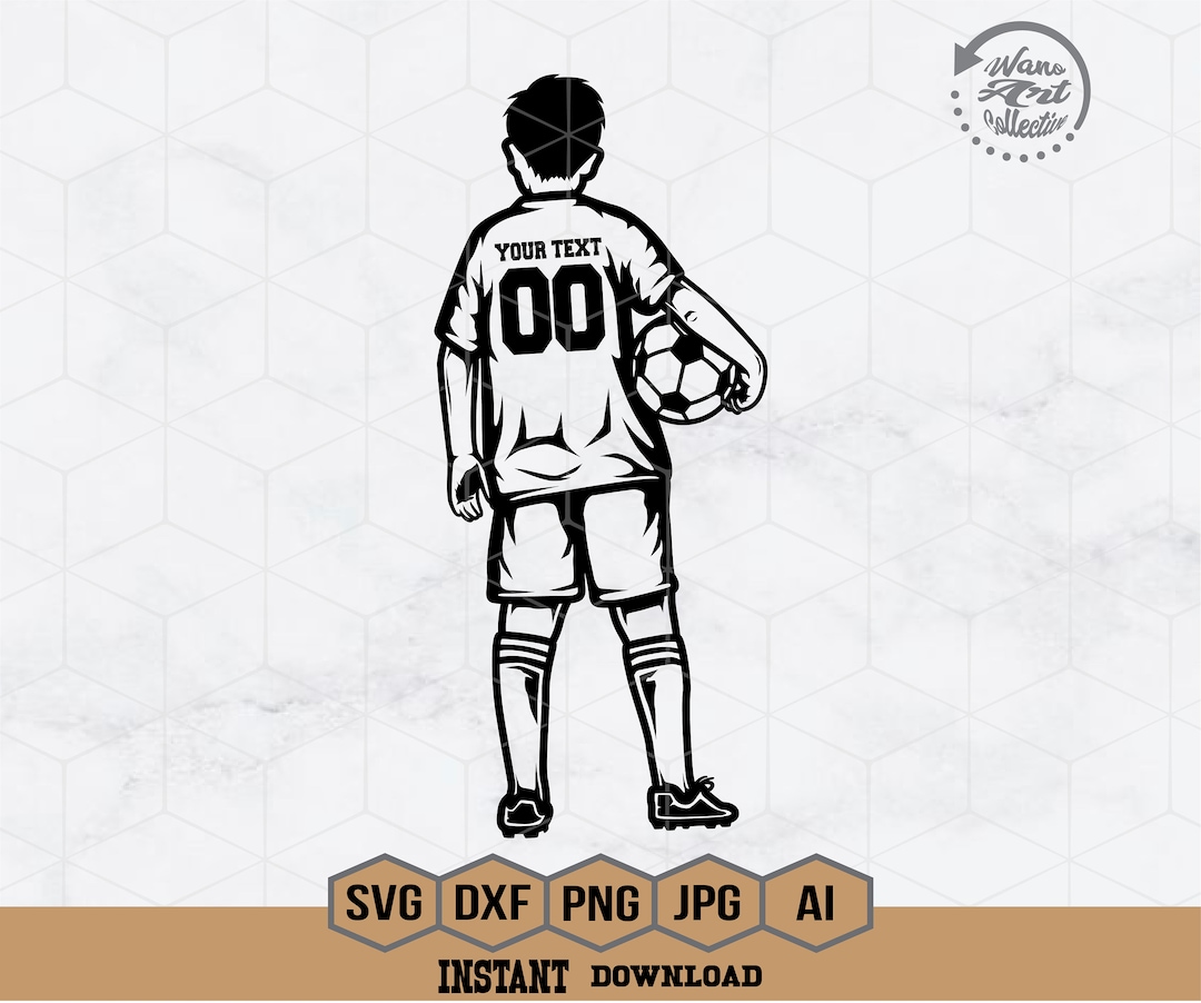Soccer Kid Player Svg | Personalized It | Soccer Team Svg | Soccer Svg ...