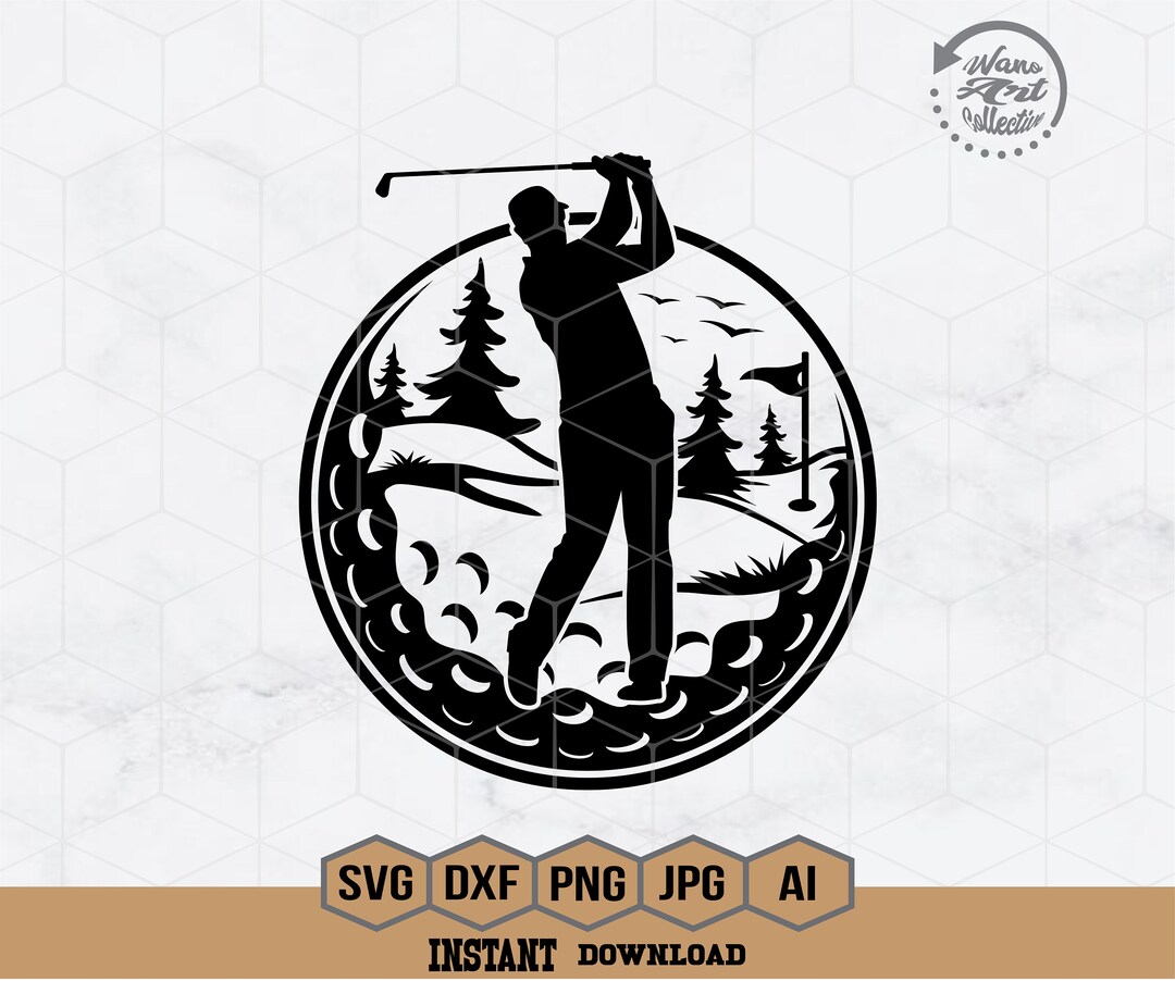 Golf Player Svg | Golfer Svg | Golf Dad Svg | Golf Club Svg | Golf Ball ...