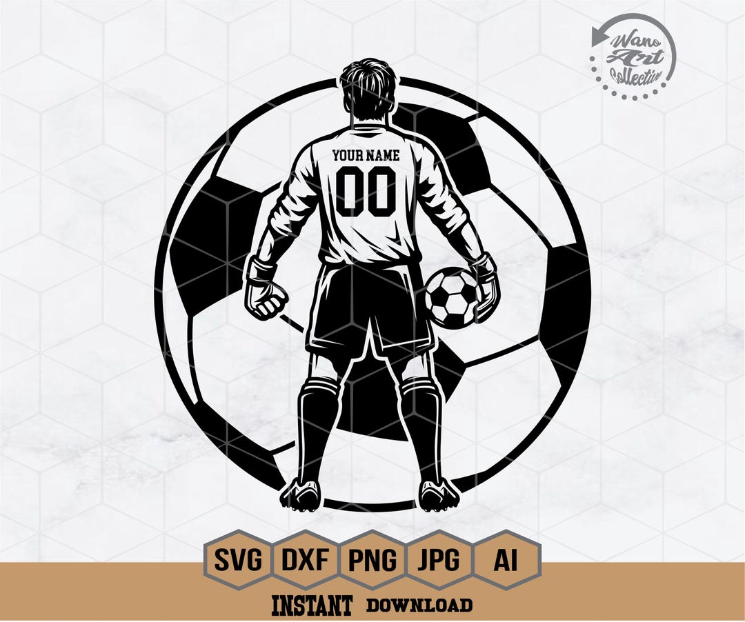 Soccer Svg | Soccer Goalkeeper Svg | Soccer Player | Soccer Name ...