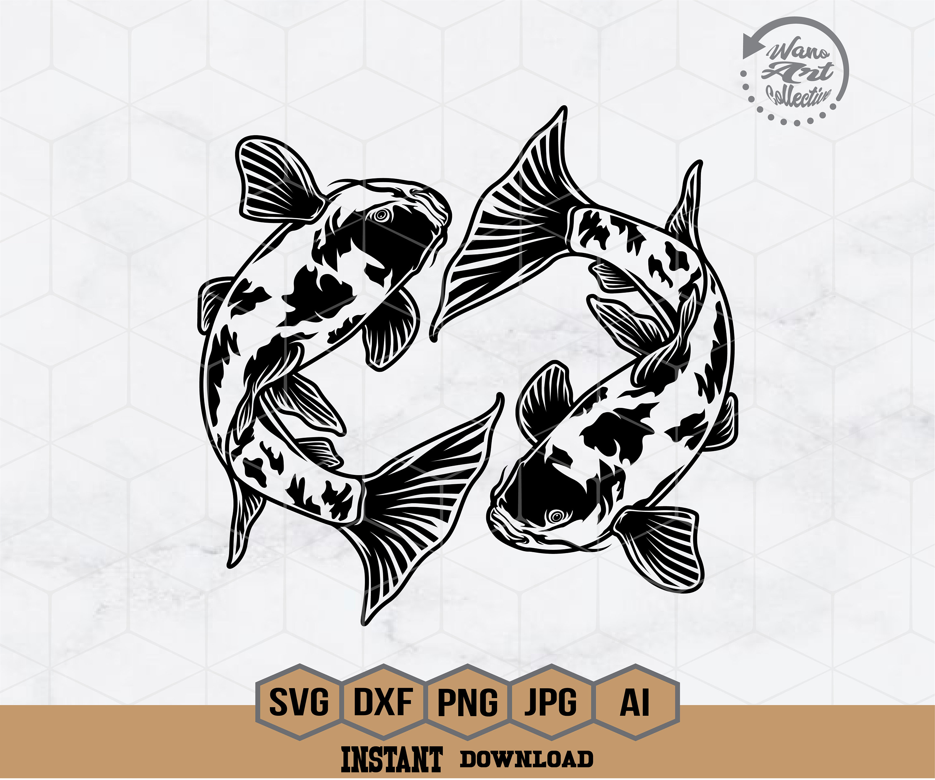 Koi Fish Svg | Koi Svg | Fish Lover Svg | Koi Clipart | Koi Cutfile ...