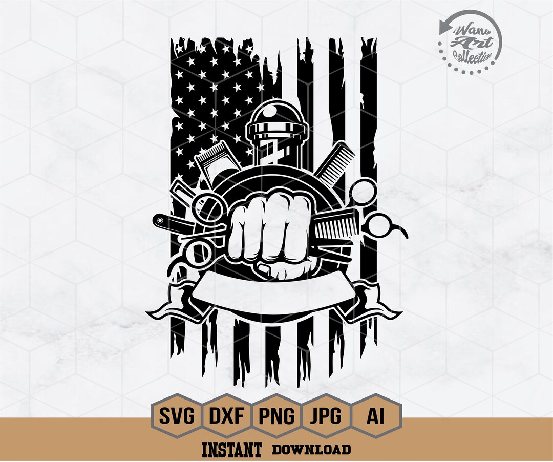 US Barber Svg | Barber Tools Svg | Hair Stylist Svg | Barber Shop Svg ...