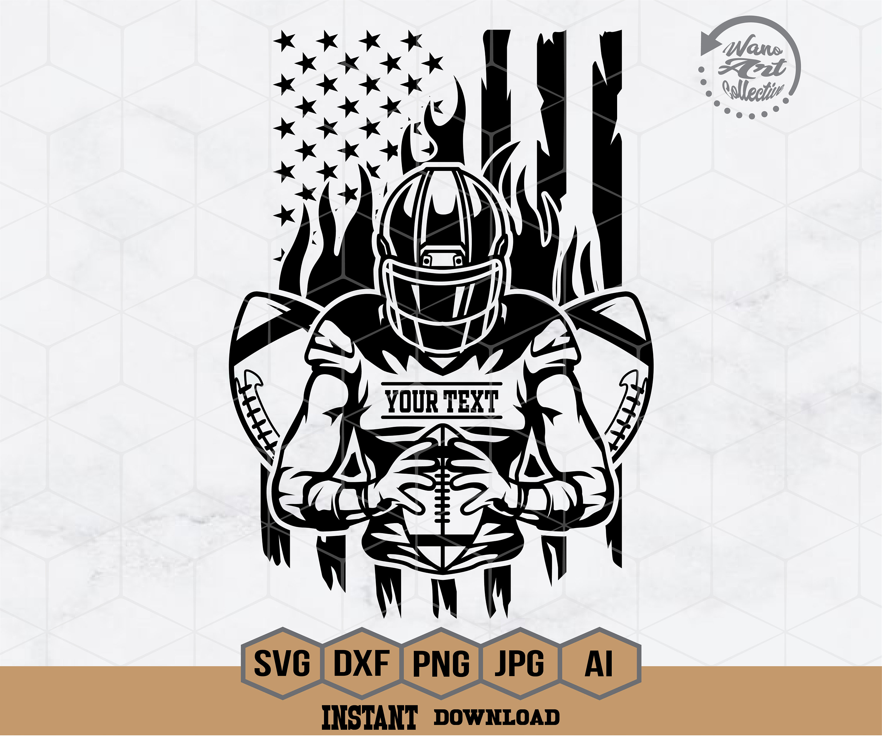 Football League Svg File Football Player Svg American Football Svg ...