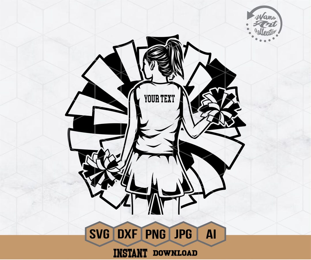 Personalized Name | Cheerleader Svg | Cheerleading Svg | High School ...