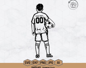 Soccer Kid Svg | Personalized Name Svg | Soccer Player Svg | Soccer Svg ...