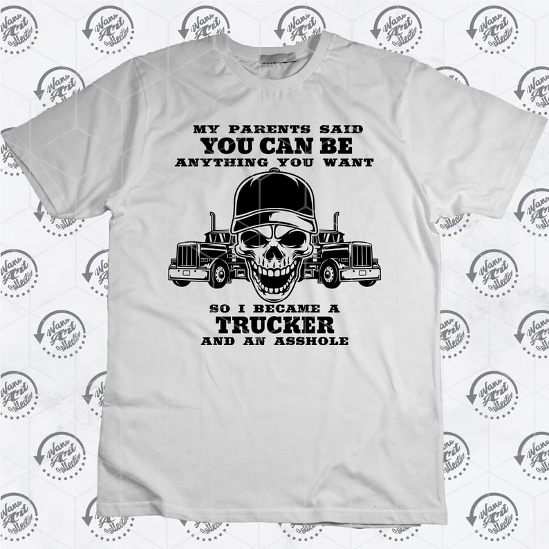 I Became a Trucker Svg Trucker Driver Svg I'm A Trucker Svg Semi Truck ...