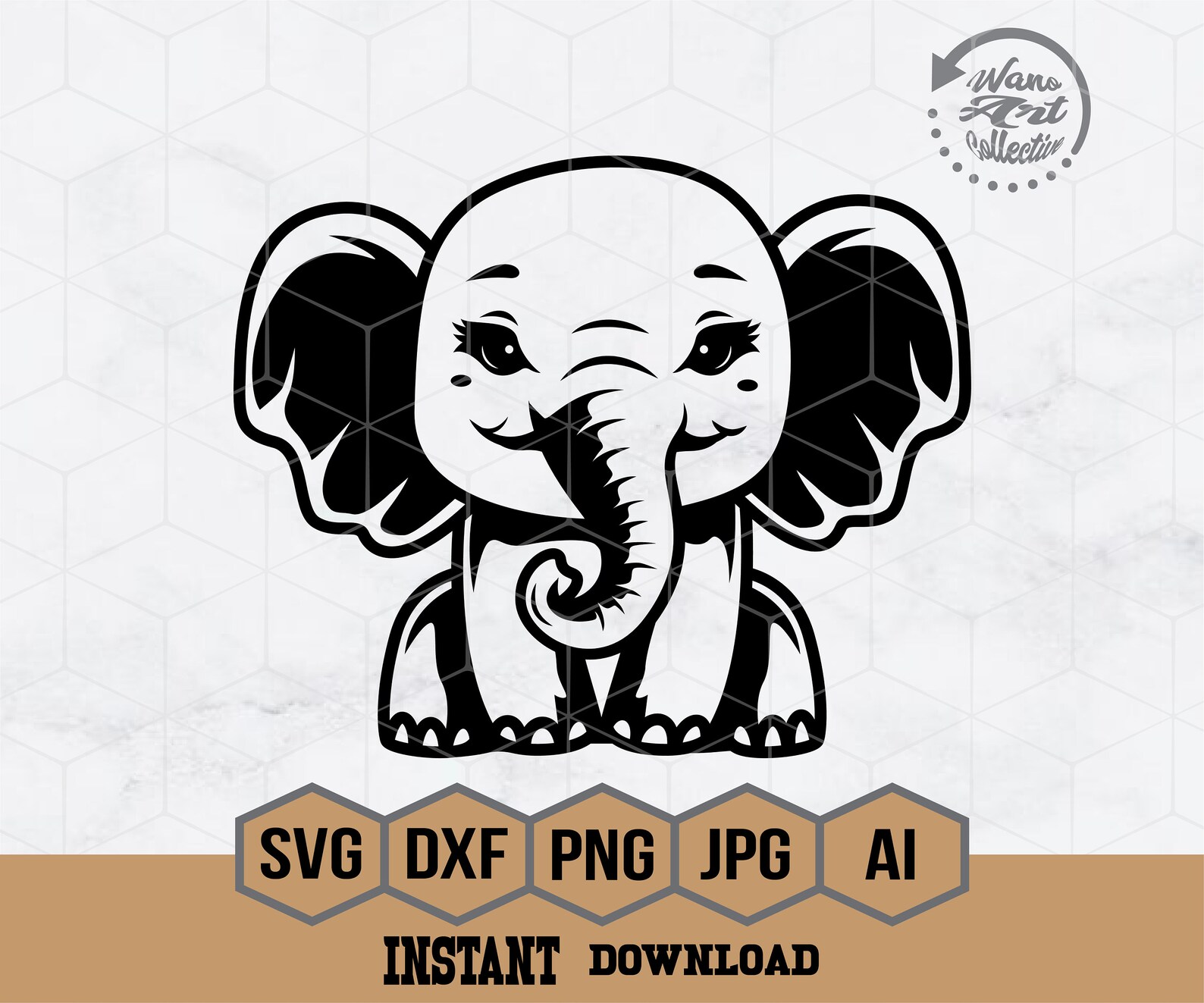 Baby Elephant Svg Elephant Svg Elephant Sitting Svg Cute - Etsy