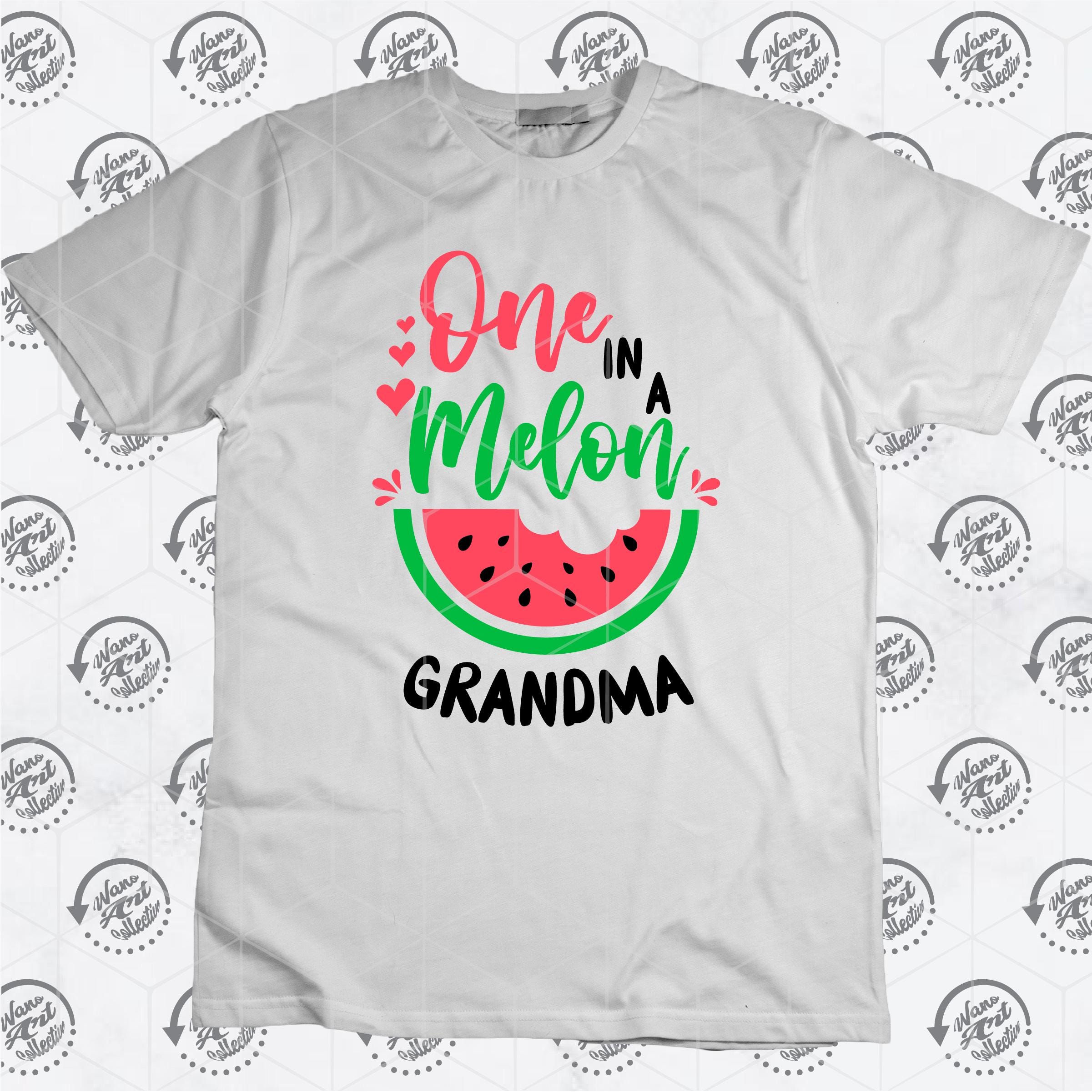 One in A Melon Svg | Watermelon Birthday Svg | Matching Watermelon ...