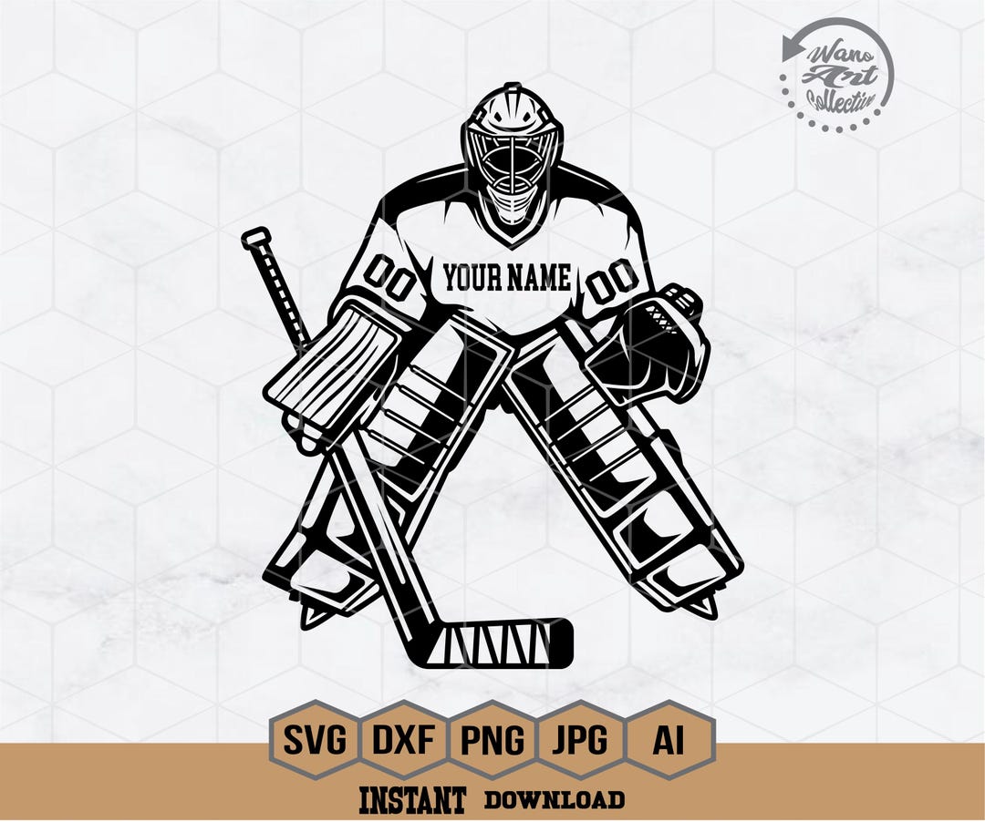 Goalie Player Svg | Personalized Name | Christmas Ornament | Goalkeeper ...