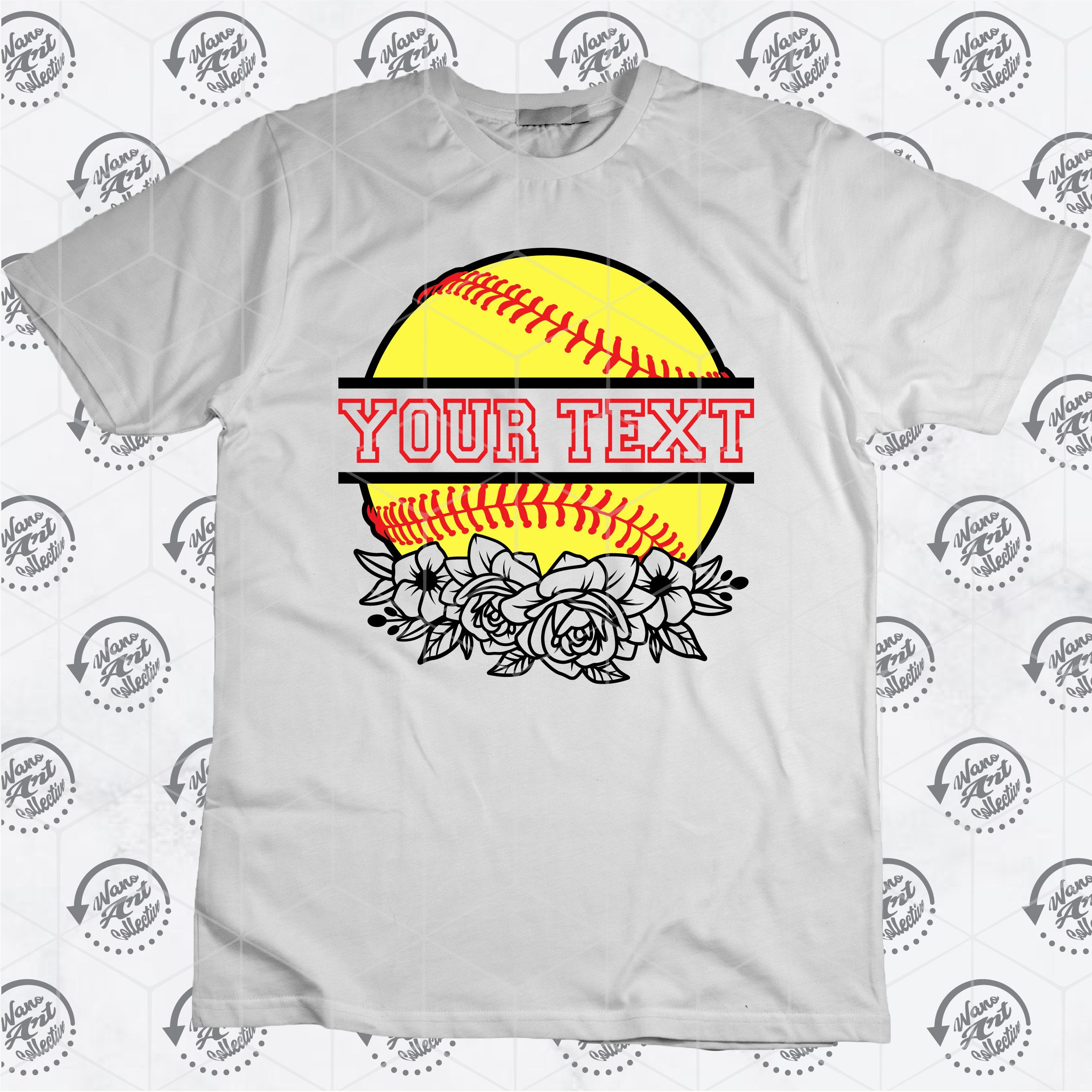 Split Softball Svg Personalized Name Svg Softball Game Svg Softball ...