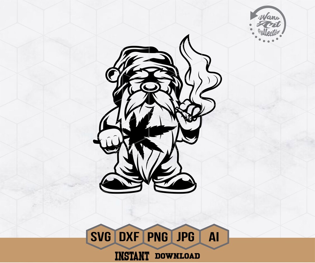 Gnomes Smoking Weed Svg | Gnomes Holding Weed Svg | Smoking Joint Svg ...