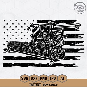 John Deere Combine Flag Svg - Etsy