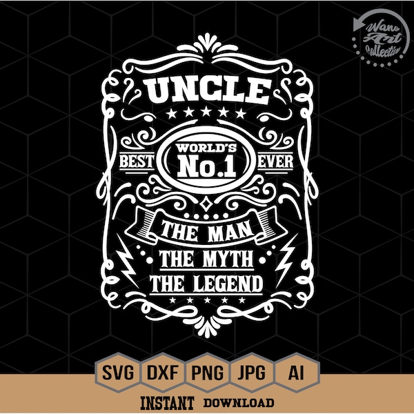 Best Uncle Ever Svg - Etsy