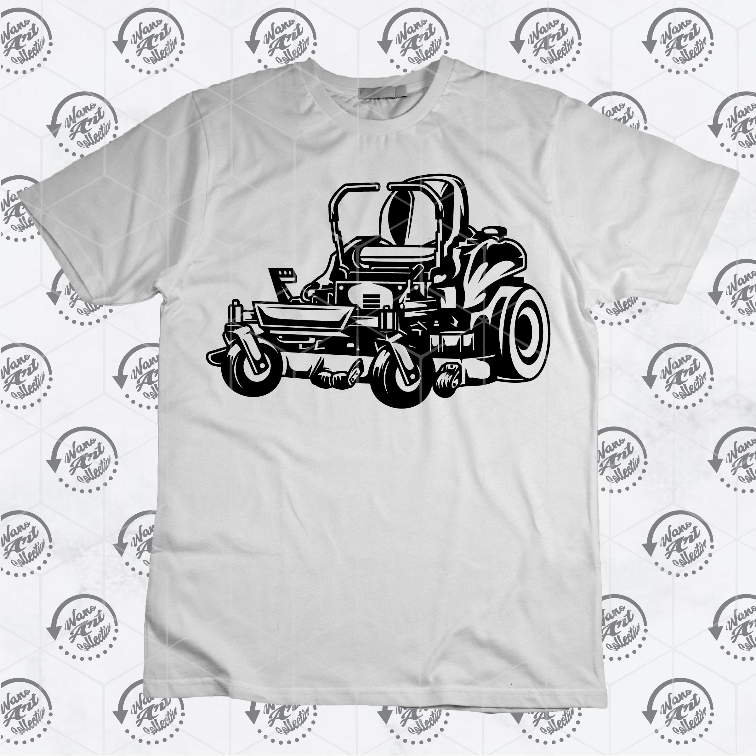 US Lawn Mower Svg Lawn Mower With Flag Svg Zero Turn Lawn Mower Svg ...