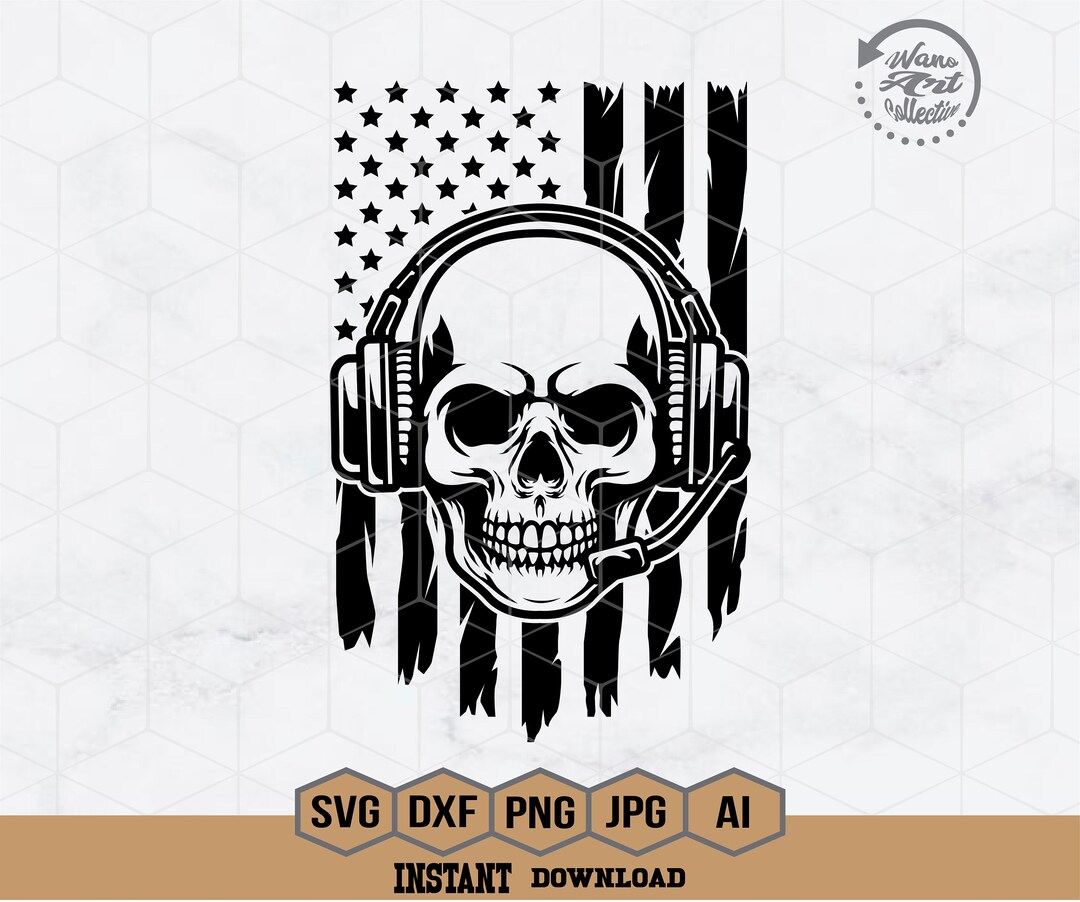 US Dispatcher Skull Svg | Dispatch Svg | 911 Svg | First Responder Svg ...