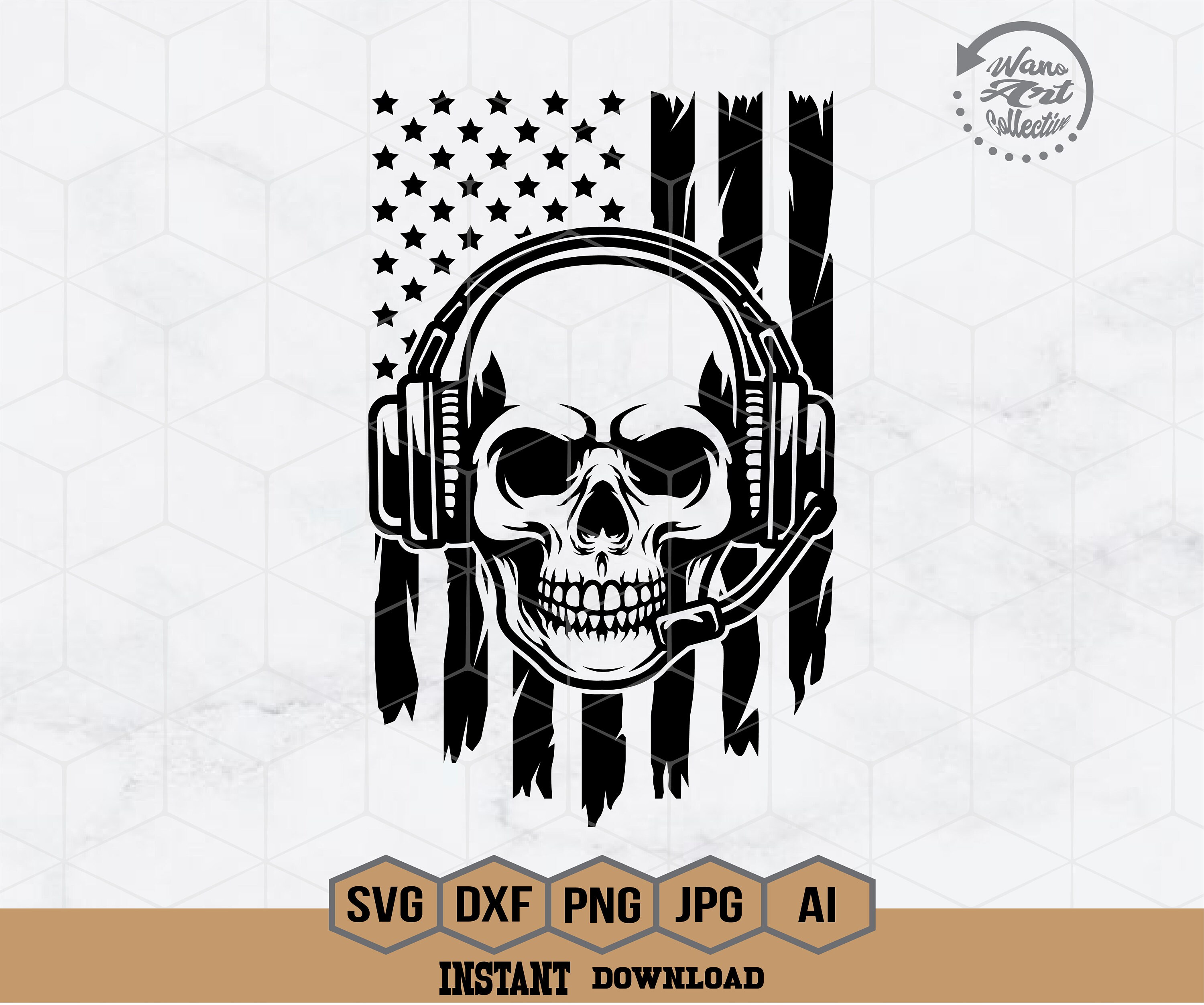 US Dispatcher Skull Svg Dispatch Svg 911 Svg First Responder Svg Rescue ...