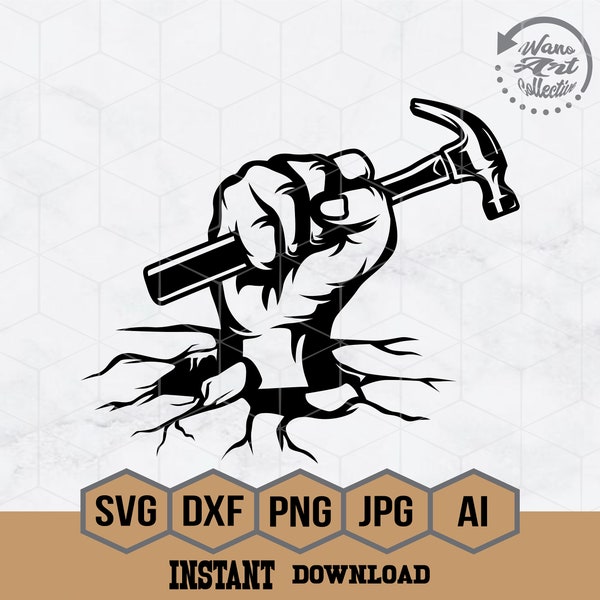 Fist Smashing Svg - Etsy