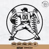 US Baseball Player Svg | Baseball Game Clipart | Hitter Cut File ...
