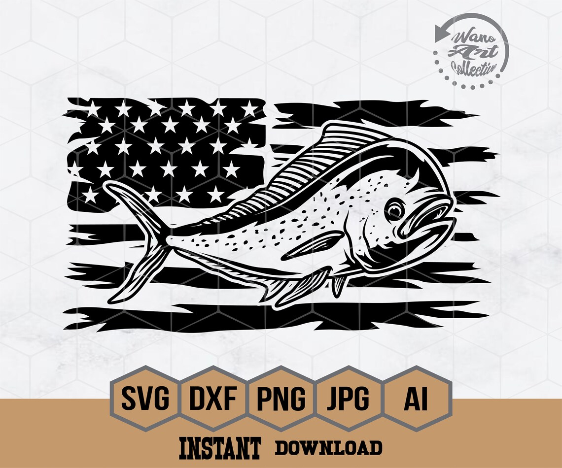 US Mahi Mahi Fishing Svg Mahi Fish Svg Mahi Mahi Fish Svg Mahi Fish ...