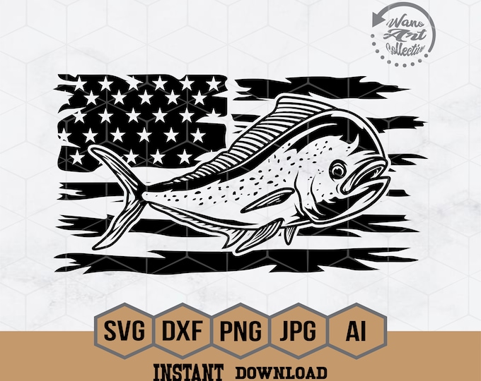 Mahi-mahi - Dolphin Fish SVG - Mahi-mahi SVG - Digital Download ...