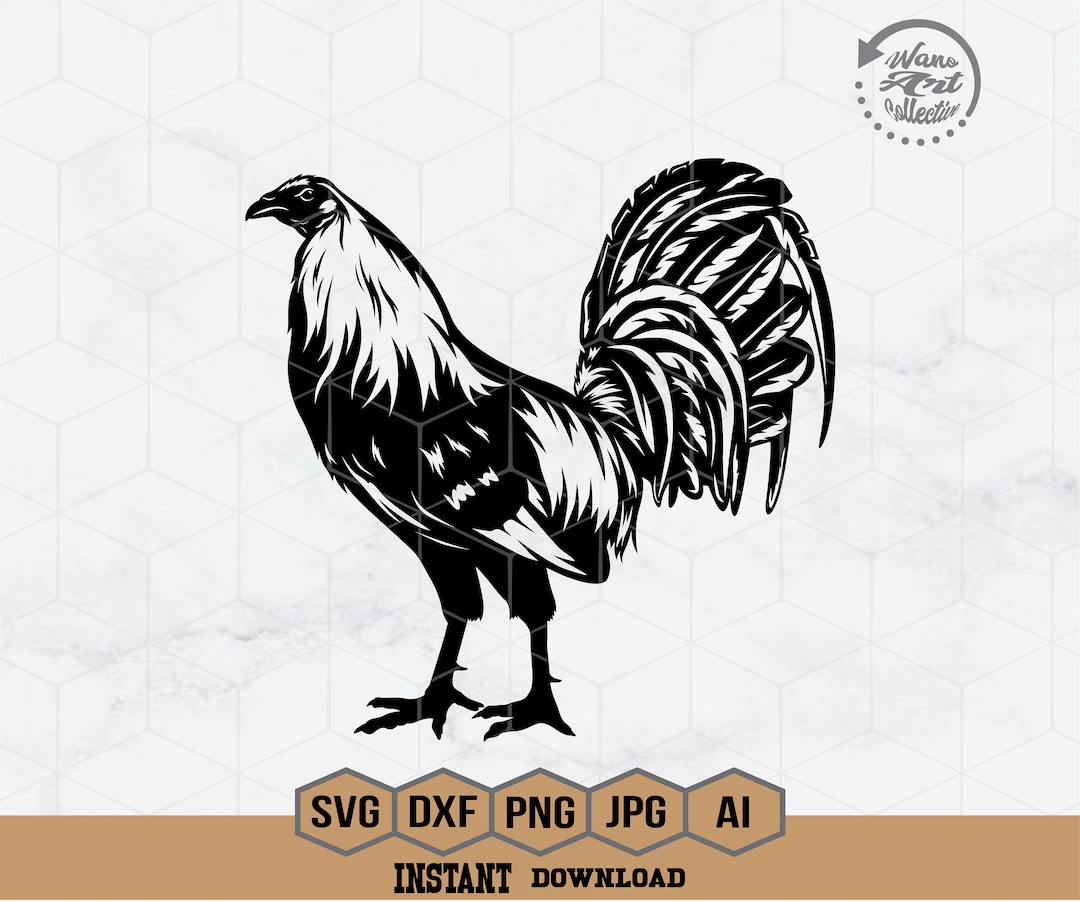 Chicken Rooster Svg | Cockfighting Svg | Rooster Svg | Fighting Rooster ...