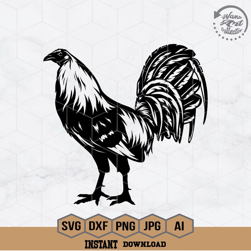 Rooster Svg - Etsy