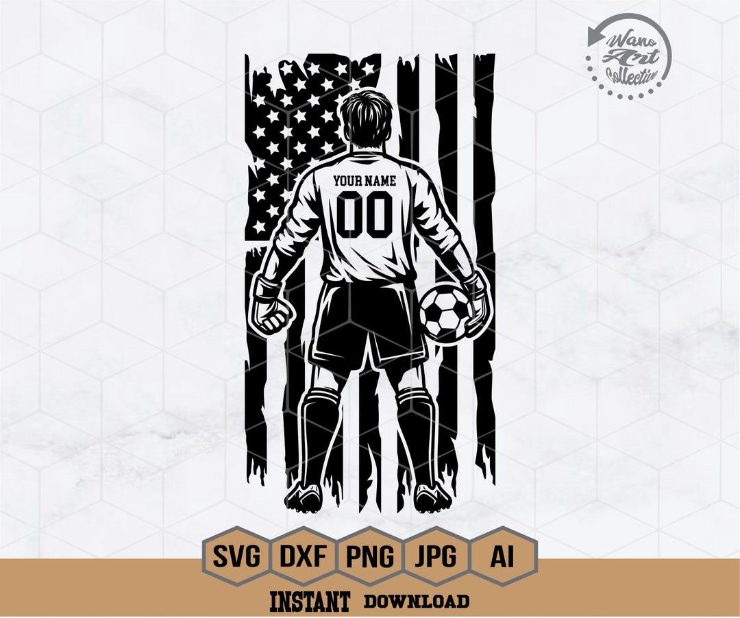 Personalized Name | Soccer Goalkeeper Svg | Soccer Player | Soccer Svg ...