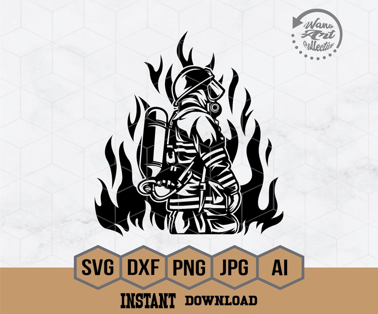 Fire Fighter Svg Fireman Svg Rescue Svg Firefighter - Etsy