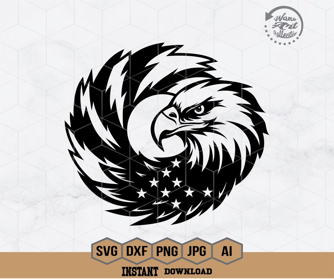 4th of July Svg | Patriotic Eagle Svg | American Eagle Svg | Patriotic ...
