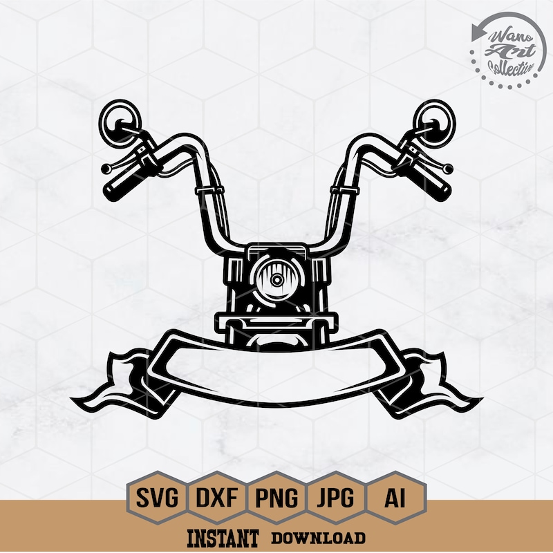 Motorcycle Handlebars Svg - Etsy