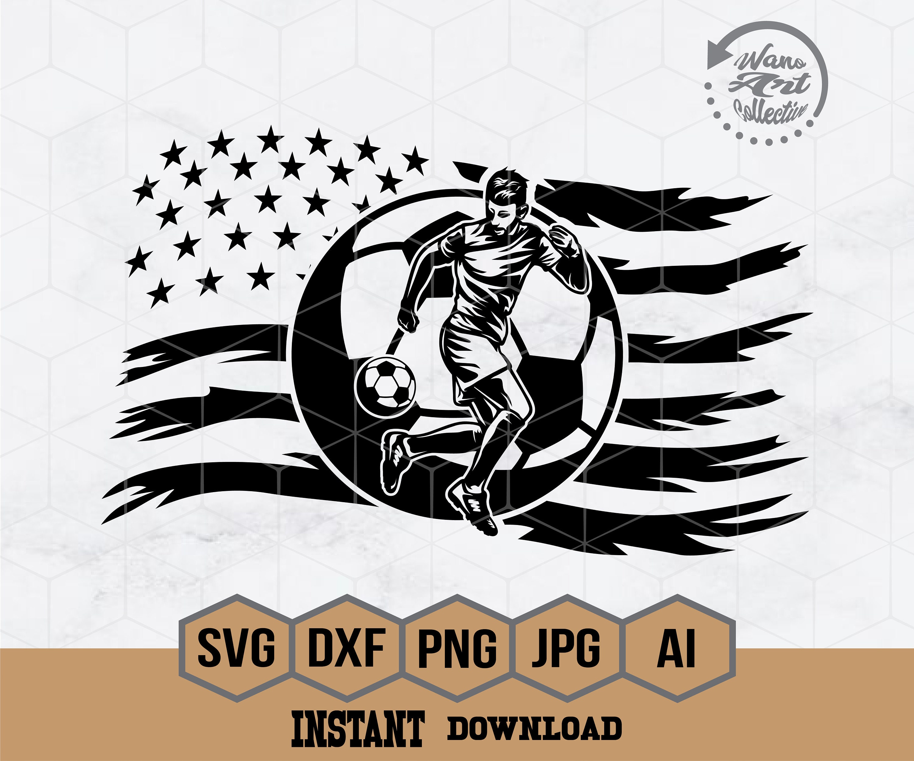 US Soccer Player Svg Soccer Boy Svg Soccer Kid Svg Soccer Svg Soccer ...