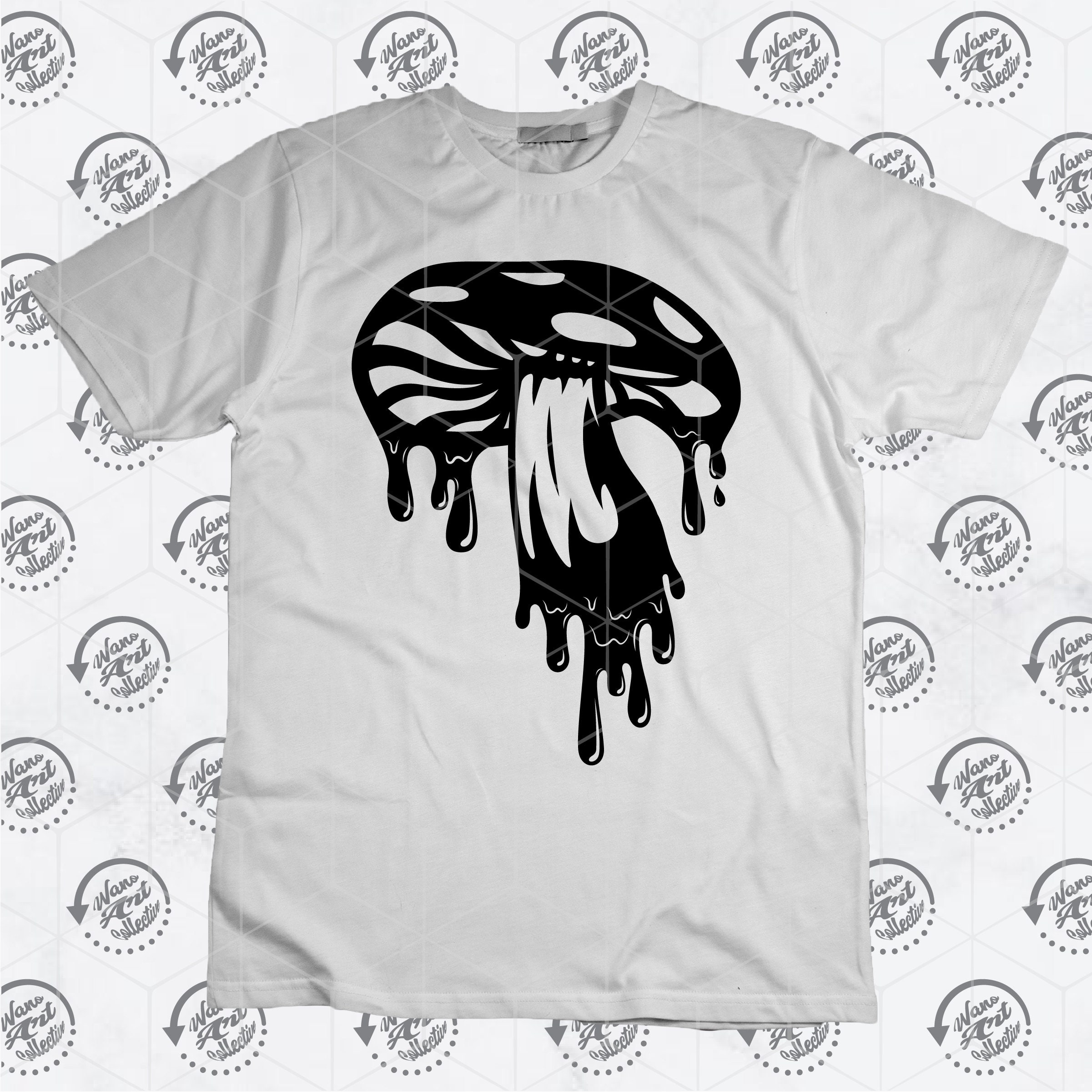 Dripping Mushroom SVG, Fungi SVG, Mushroom Svg, Psychedelic Svg ...