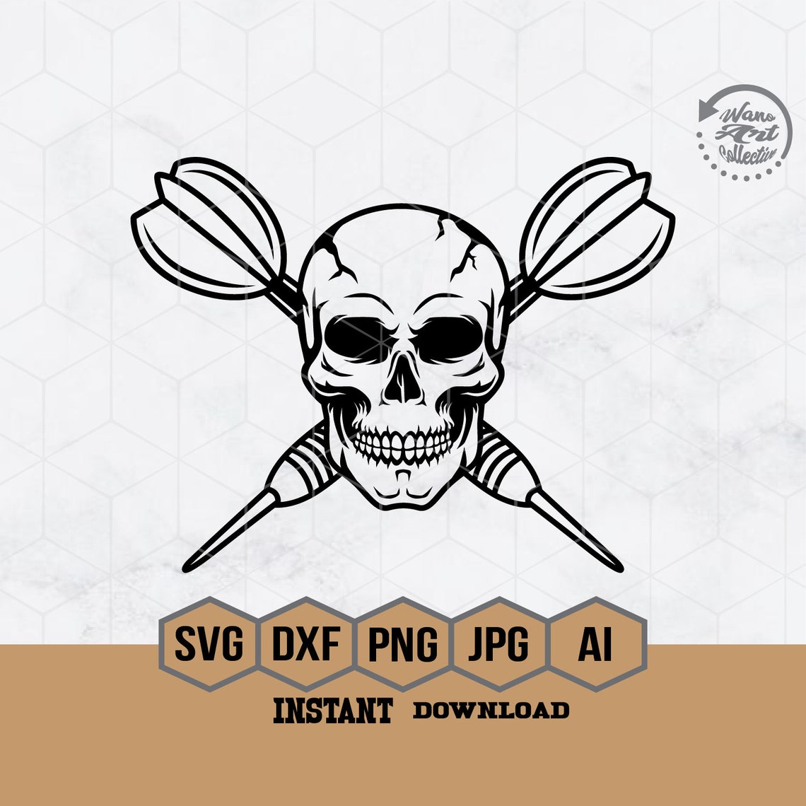 Skull Svg, Skull Dart Svg, Target Svg, Skull Target Cutfile, Dart Game ...