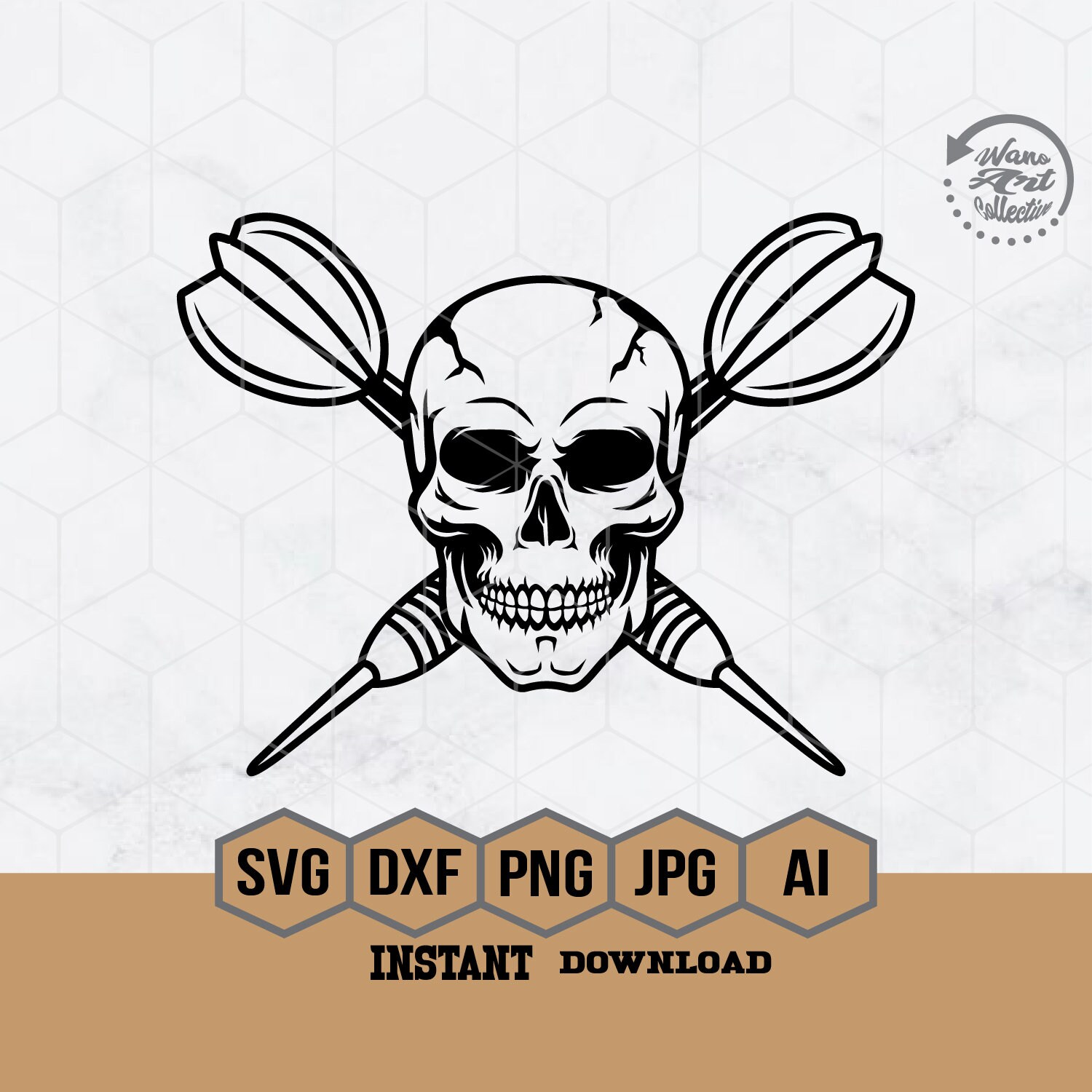 Skull Svg Skull Dart Svg Target Svg Skull Target Cutfile - Etsy Canada