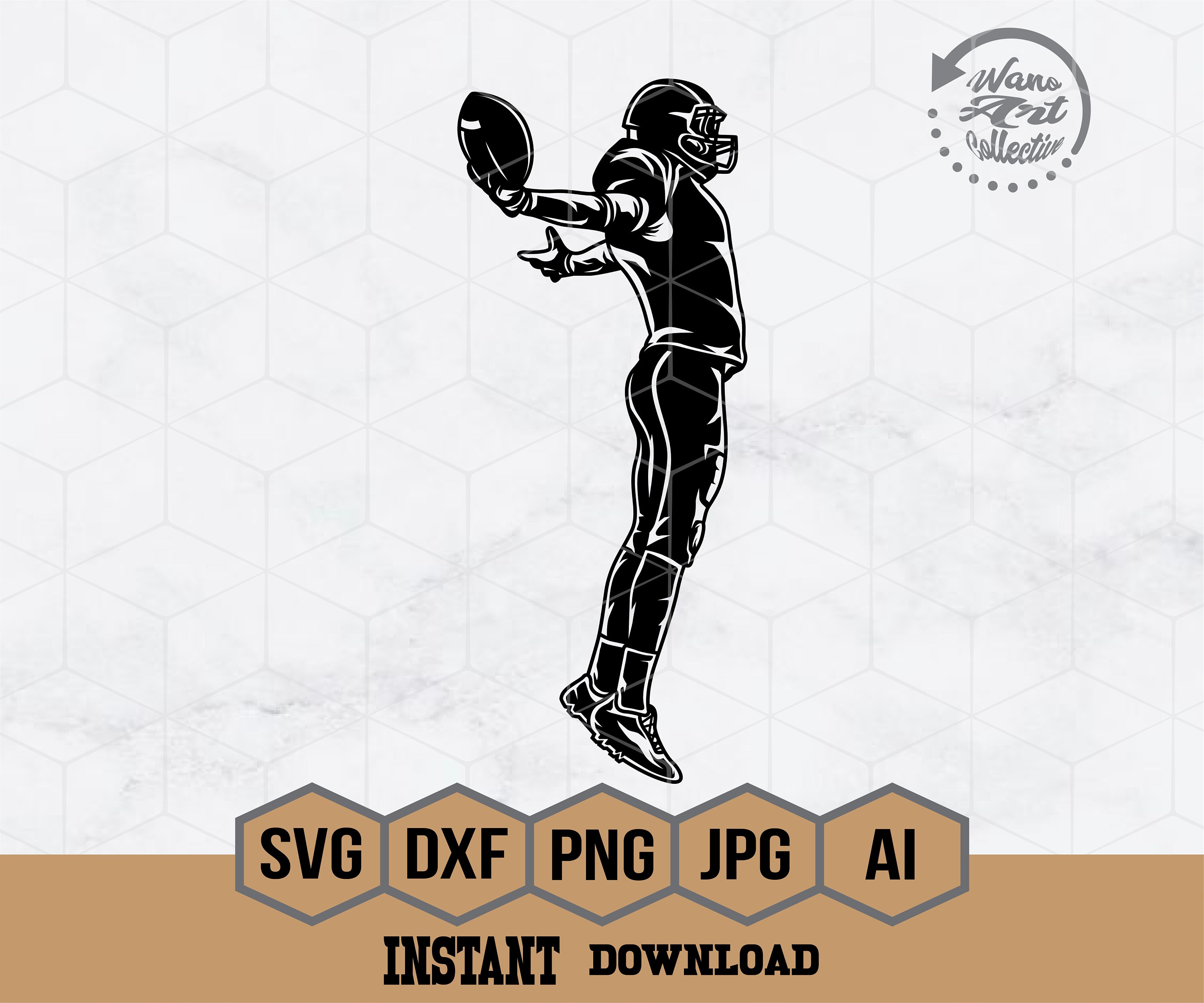 Football Player Svg Football Winning Victory Svg Football - Etsy