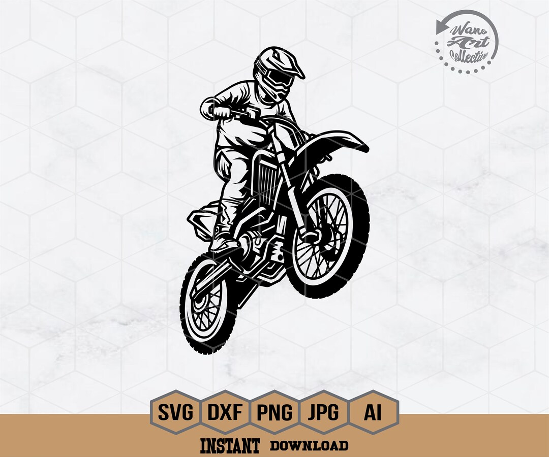 Motocycle Racer Svg | Motorcross Svg | Dirt Bike Svg | Racing Svg ...