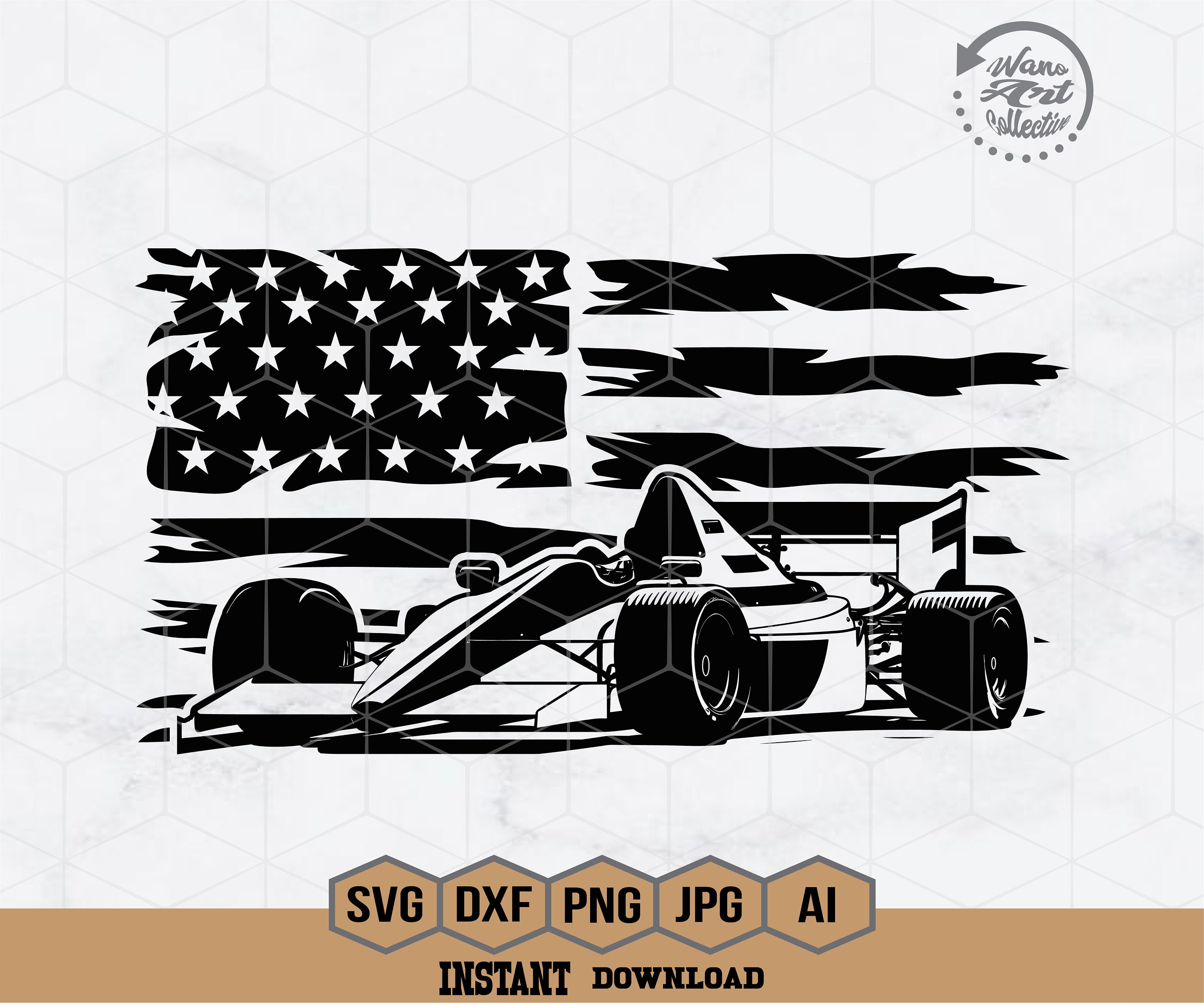US Formula 1 Svg Racing Car Svg Racing Car Svg F1 Racer - Etsy