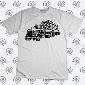 Logging Truck Svg, Big Truck Svg, Lamberjack Svg, Wood Man Shirt ...