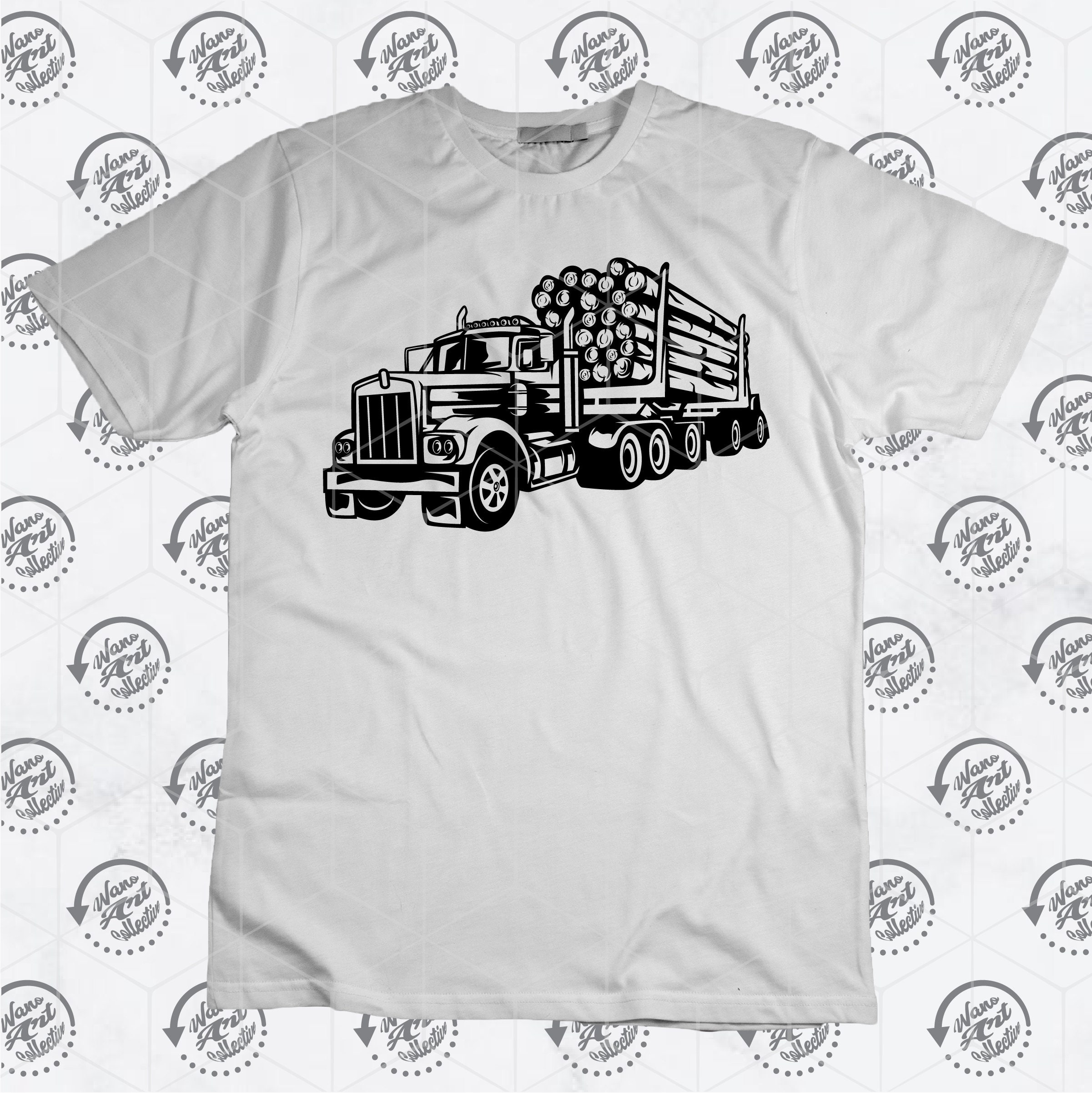 Logging Truck Svg, Big Truck Svg, Lamberjack Svg, Wood Man Shirt ...