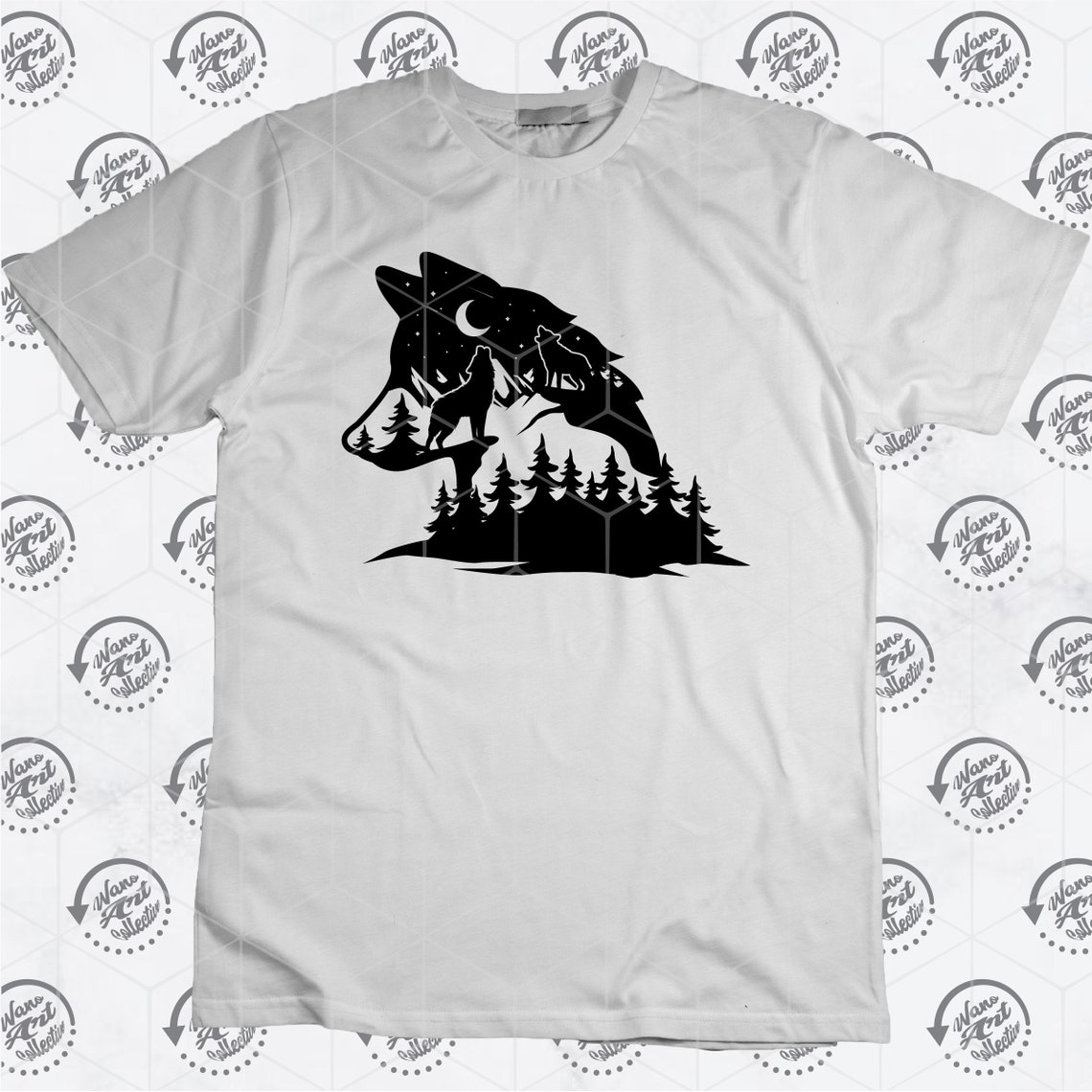 Wolf Scene Svg Wolf Pack Svg Howling Wolf Svg Wild Animal Svg Wolf Pack ...